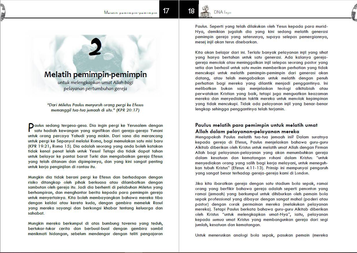 DNA Injil--21 Nilai Pelayanan untuk Gerejah yang Bertumbuh